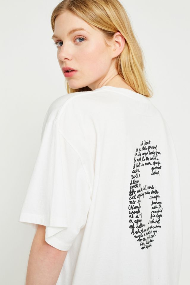 MM6 Logo White T-Shirt | Urban Outfitters UK