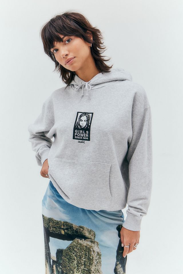 X-girl Face Patch Hoodie | Urban Outfitters UK