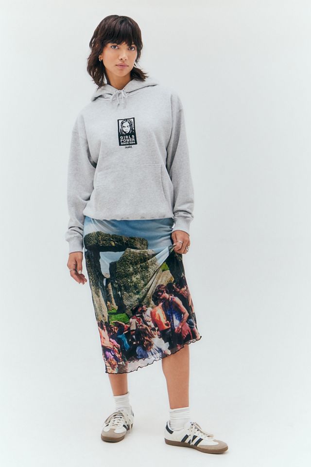 X-girl Face Patch Hoodie | Urban Outfitters UK