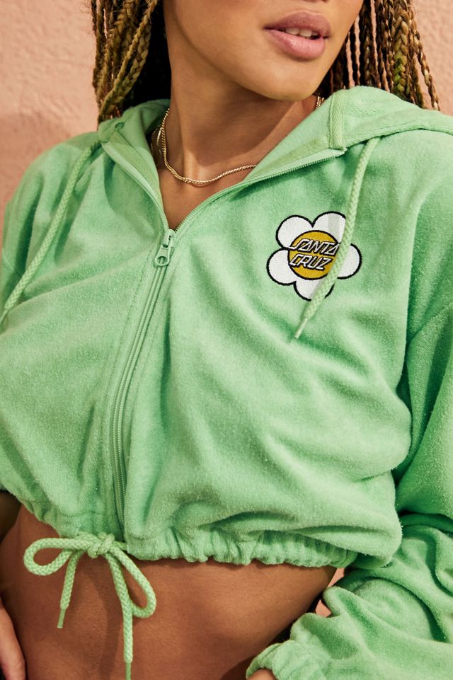 Santa Cruz - Sweat à capuche en tissu éponge vert | Urban Outfitters FR