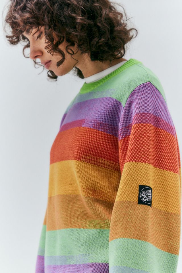 Santa Cruz UO Exclusive Rainbow Knit Jumper | Urban Outfitters UK