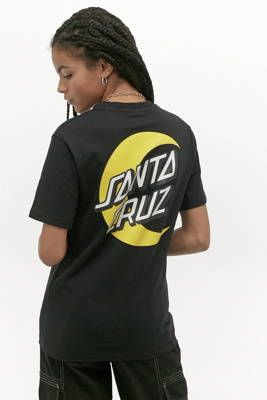 Santa Cruz Moon Logo Dot T-Shirt | Urban Outfitters UK