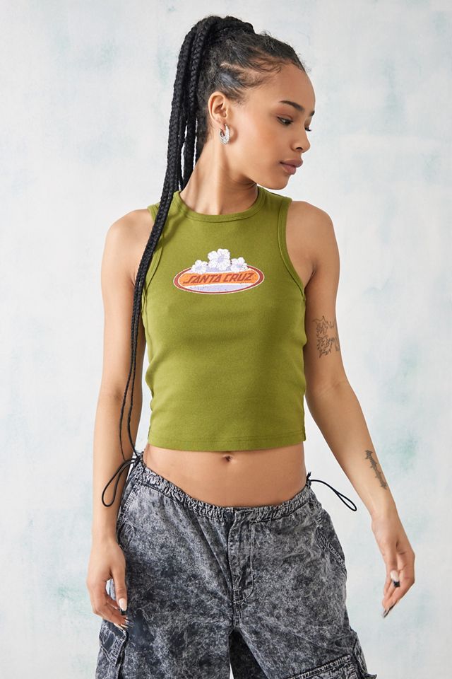 Santa Cruz Khaki Paradise Tank Top | Urban Outfitters UK