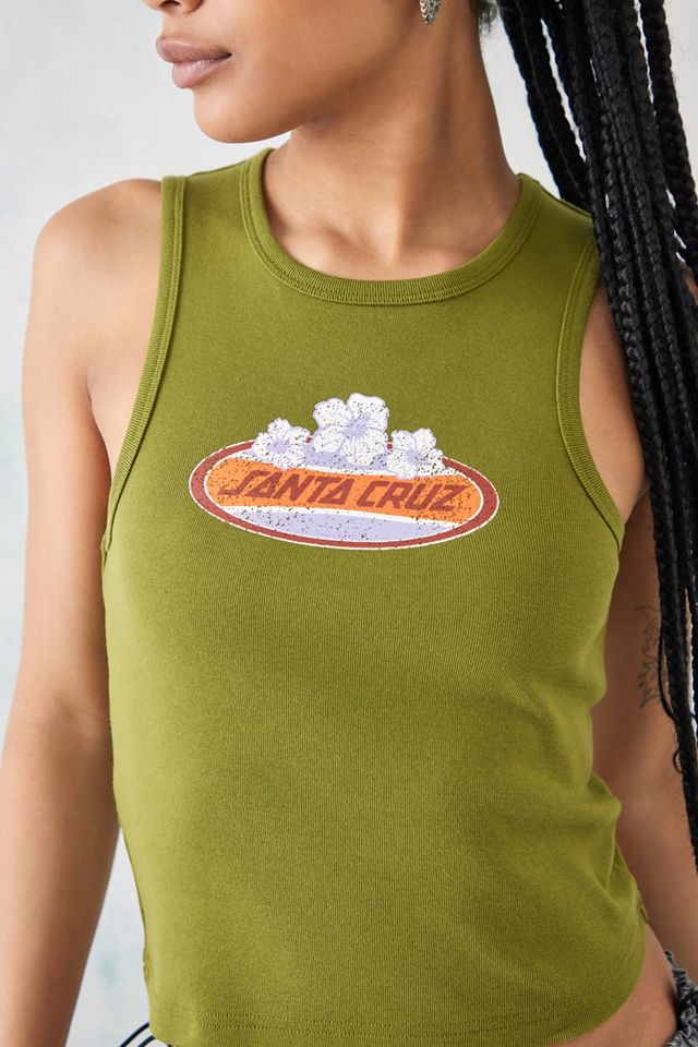 Santa Cruz Khaki Paradise Tank Top | Urban Outfitters UK