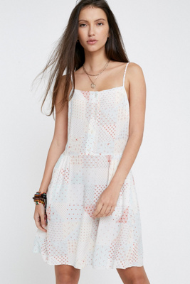 Calvin Klein Jeans Patchwork Print Dress | Urban Outfitters UK