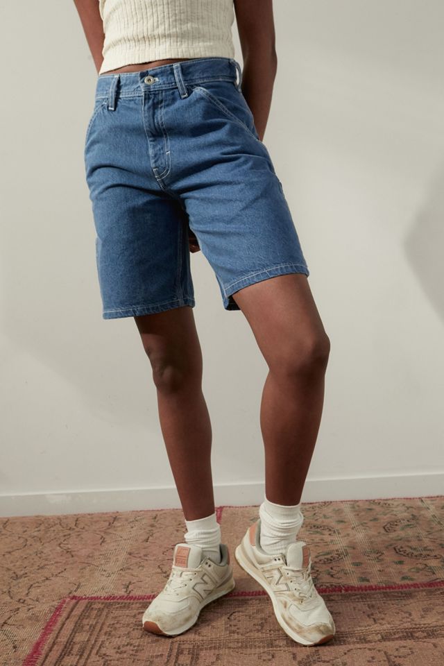 Stan Ray Light Denim 80s Painter Shorts | Urban Outfitters UK