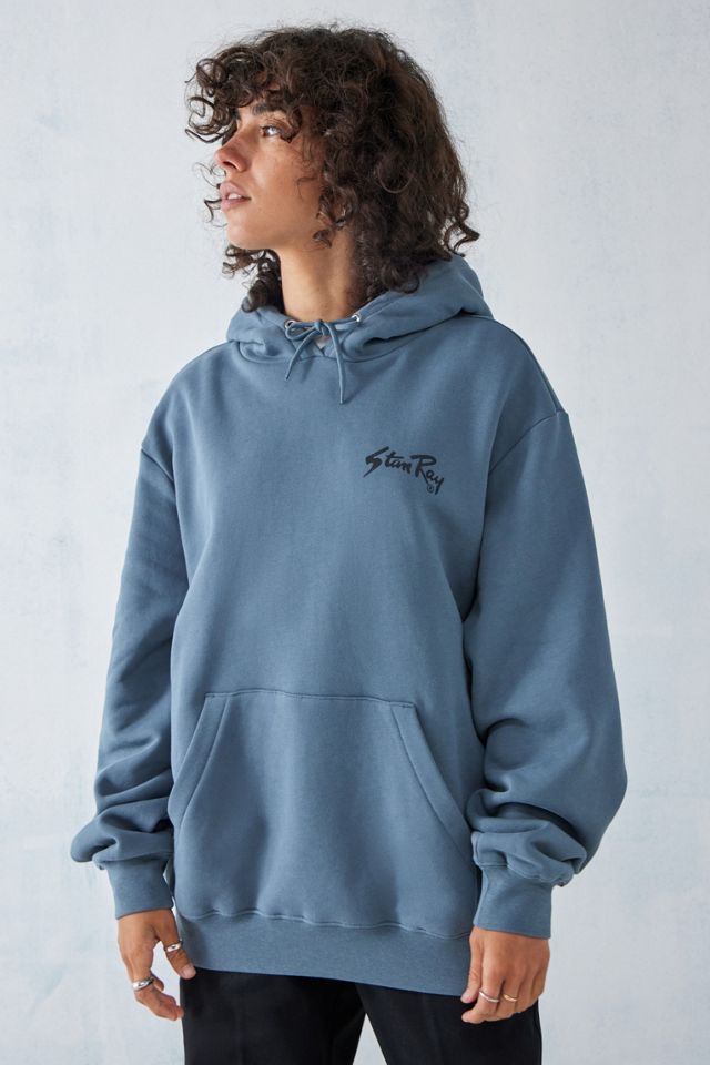 Stan Ray Battle Grey Logo Hoodie | Urban Outfitters UK