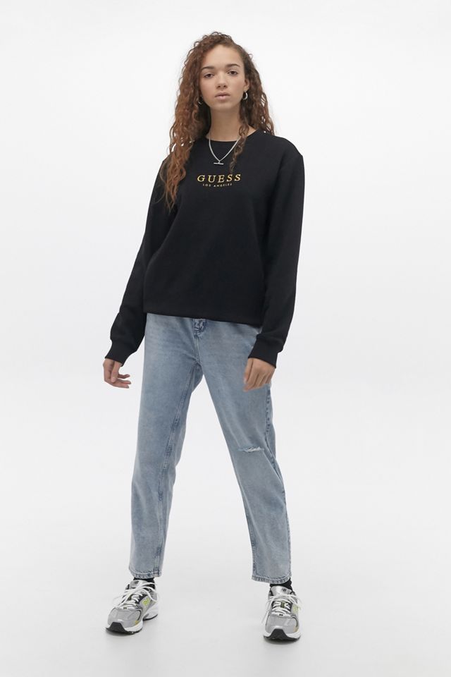 GUESS Logo Crew Neck Sweatshirt | Urban Outfitters UK