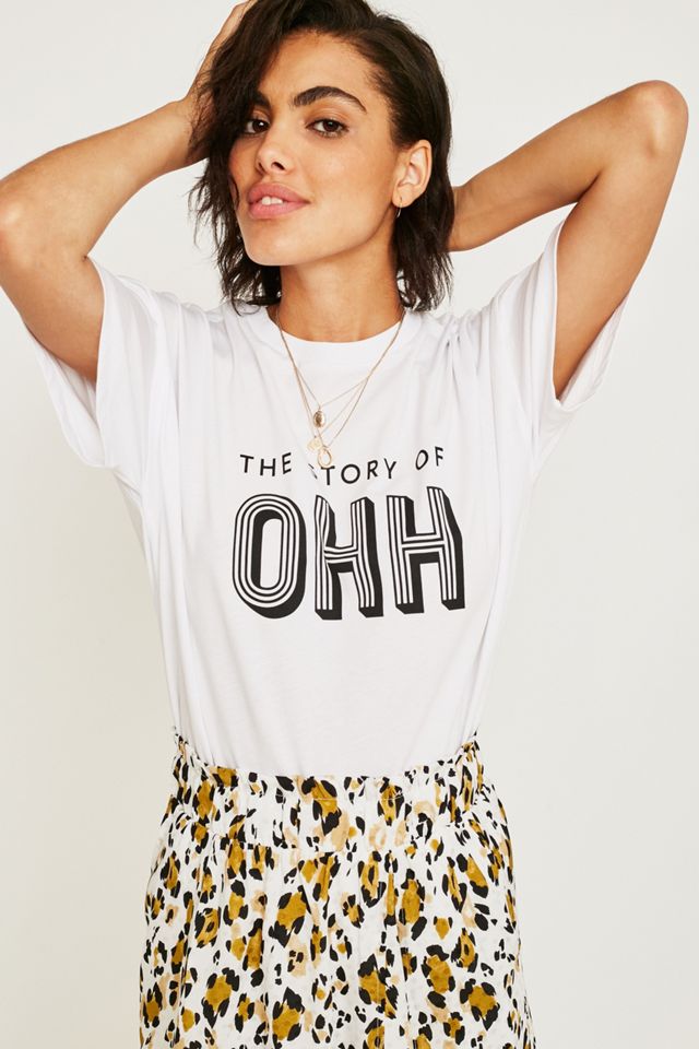 Gestuz Ohh White T-Shirt | Urban Outfitters UK