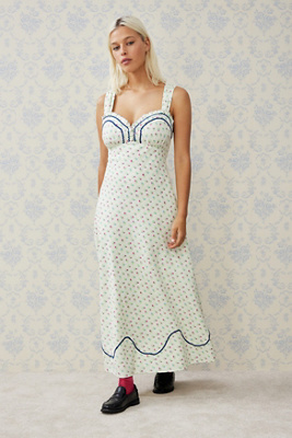 Free People - Robe longue Sweet Hearts | Urban Outfitters FR