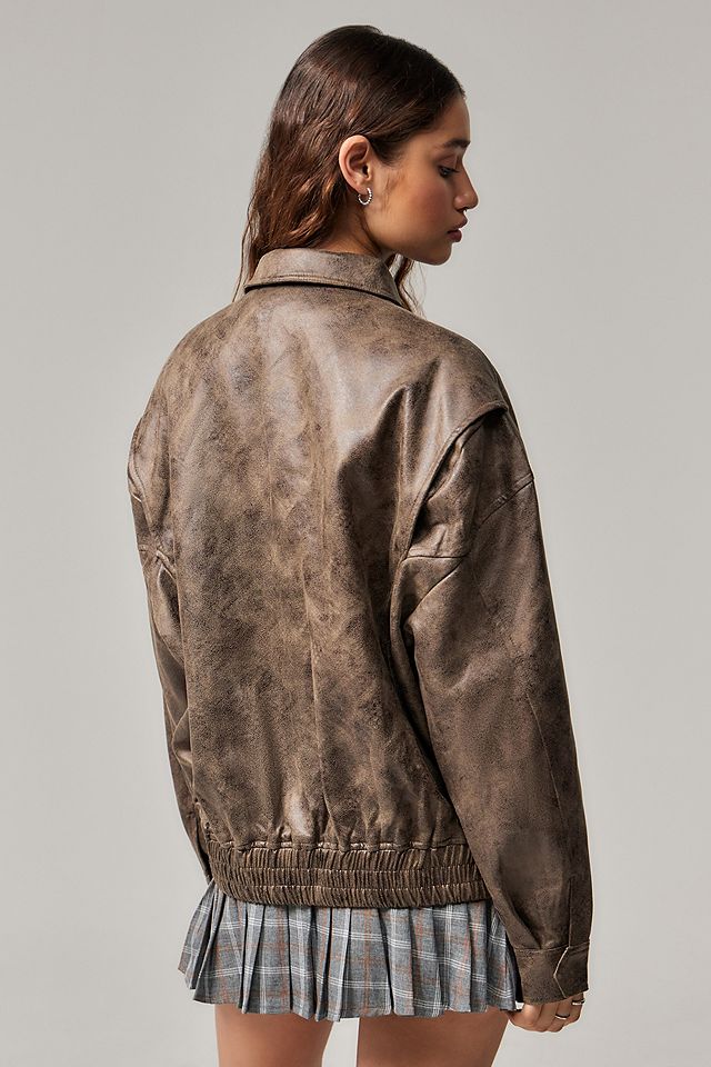 Lioness Kenny Brown Bomber | Urban Outfitters UK Lioness Kenny Brown Bomber | Urban Outfitters UK