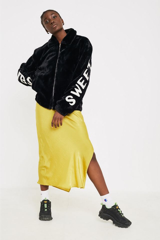 SWEET SKTBS Faux Fur Jacket | Urban Outfitters UK