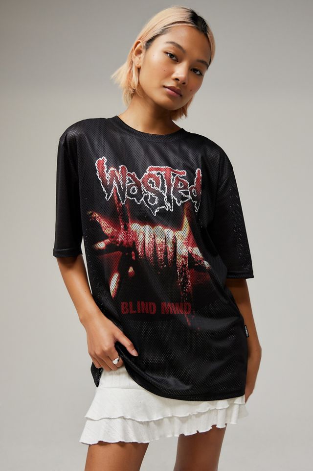 Wasted Paris Mesh Jersey T-Shirt | Urban Outfitters UK
