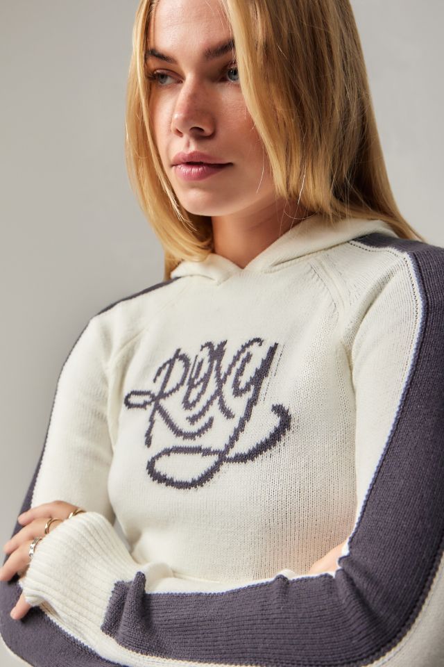 Roxy Uo Exclusive Knit Hoodie Urban Outfitters Uk