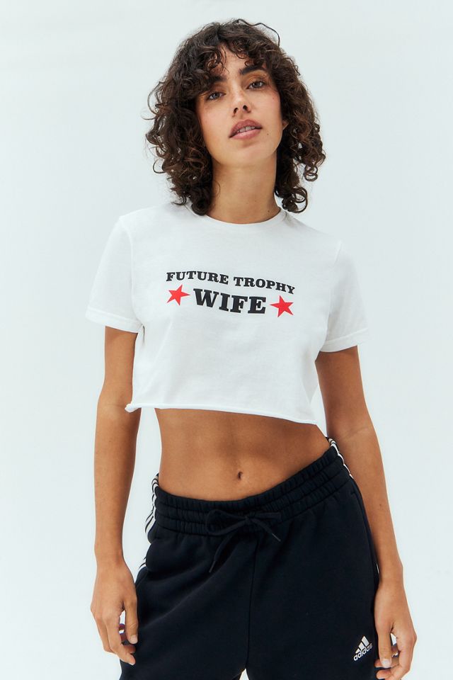 Daisy Street Future Trophy Wife Cropped T-Shirt | Urban Outfitters UK