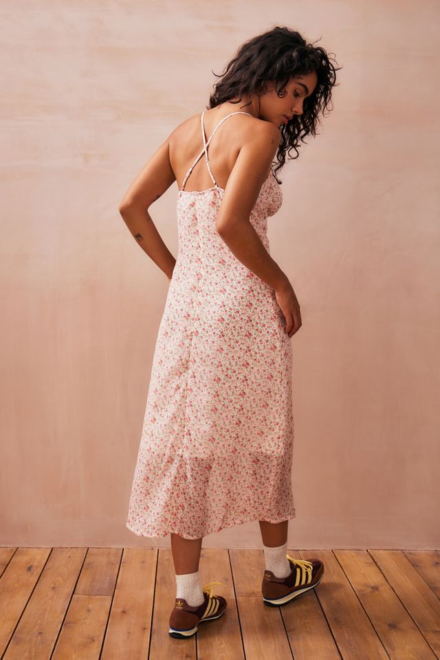 Daisy Street Floral Midi Dress | Urban Outfitters UK