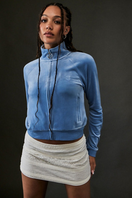 Juicy Couture Blue Tonya Zip-Up Track Jacket | Urban Outfitters UK