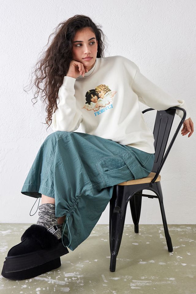 Fiorucci Vintage Angels White Sweatshirt | Urban Outfitters UK