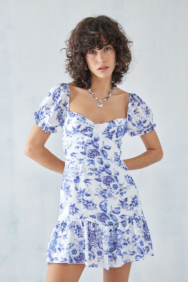 Love Triangle Tie-Back Babe Mini Dress | Urban Outfitters UK