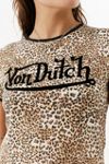 Von Dutch Leopard Ringer T-Shirt | Urban Outfitters UK