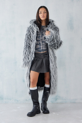 Basic Pleasure Mode Meltdown Tundra Maxi Coat | Urban Outfitters UK