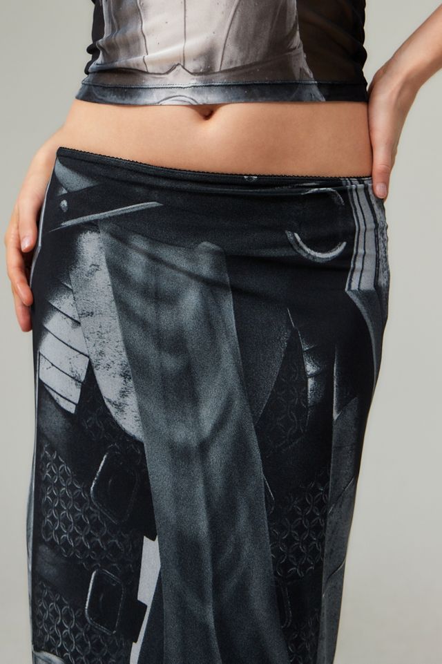 Basic Pleasure Mode Armour Midi Skirt | Urban Outfitters UK