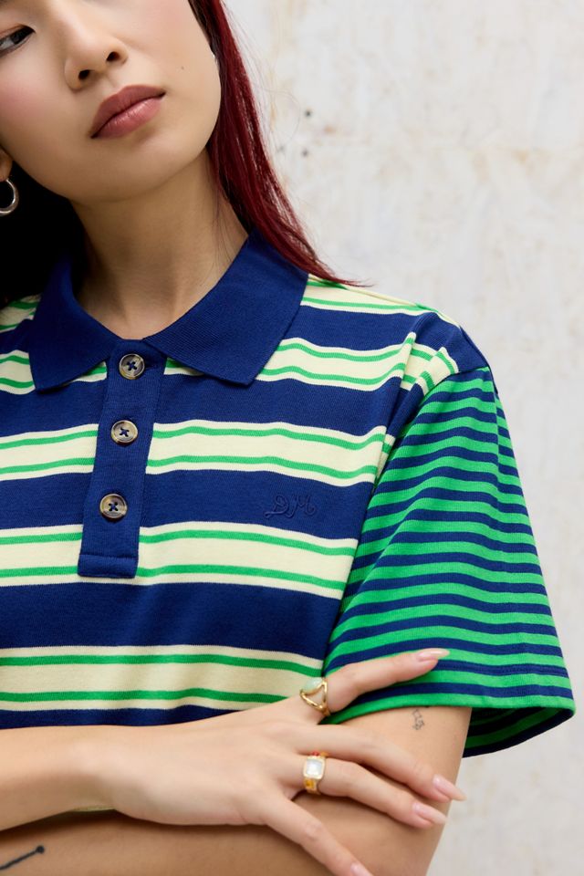 Camisa Polo de Rugby Zia con Múltiples Rayas Damson Madder | Urban ...