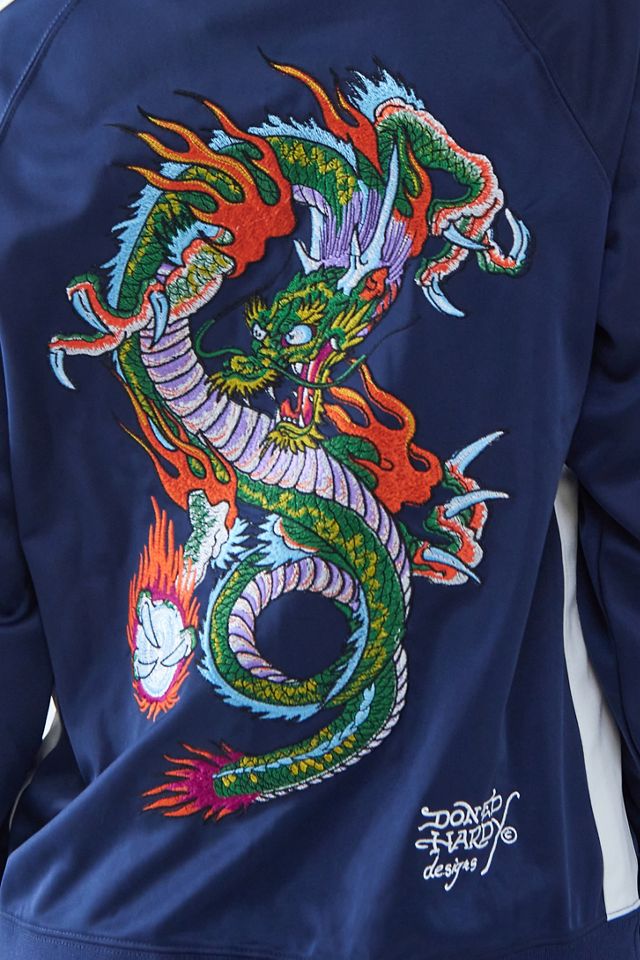Ed Hardy Dragon Track Top bordado | Urban Outfitters ES