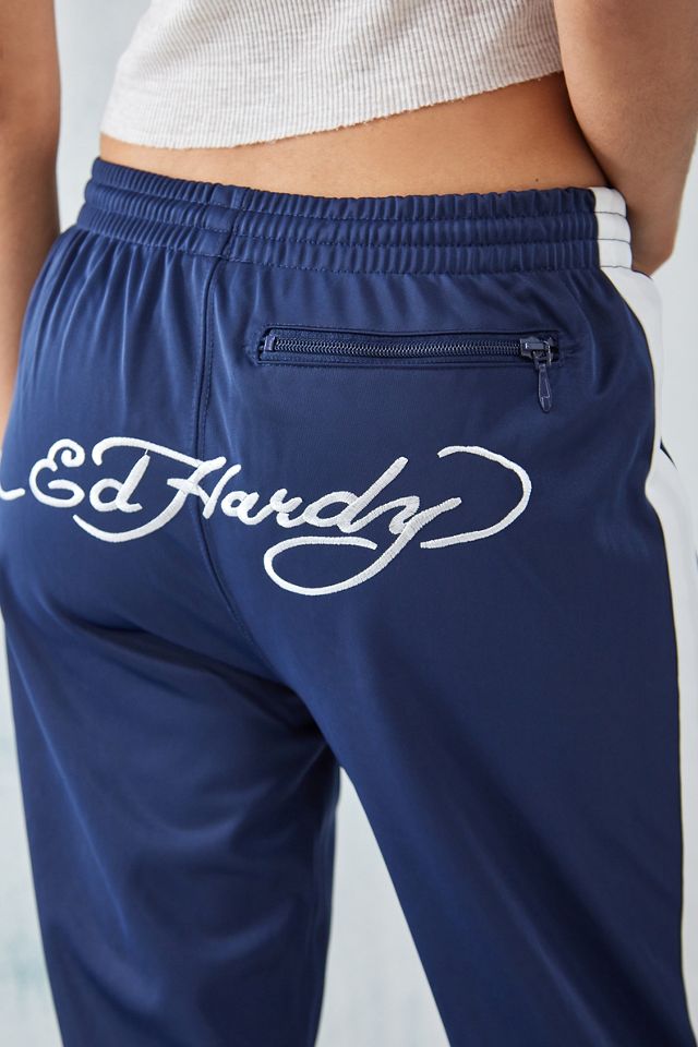 Ed Hardy Embroidered Dragon Track Pants | Urban Outfitters UK