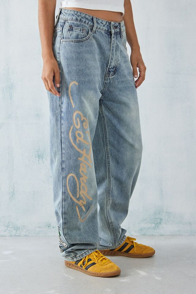 Ed Hardy Love Kills Relaxed Jeans | Urban Outfitters UK