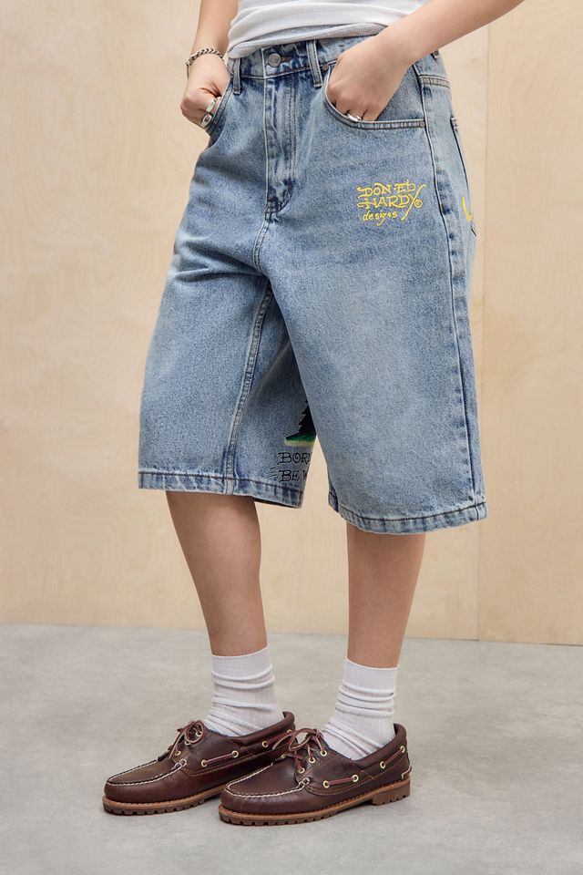 Ed Hardy Born Wild Howl Jorts | Urban Outfitters UK