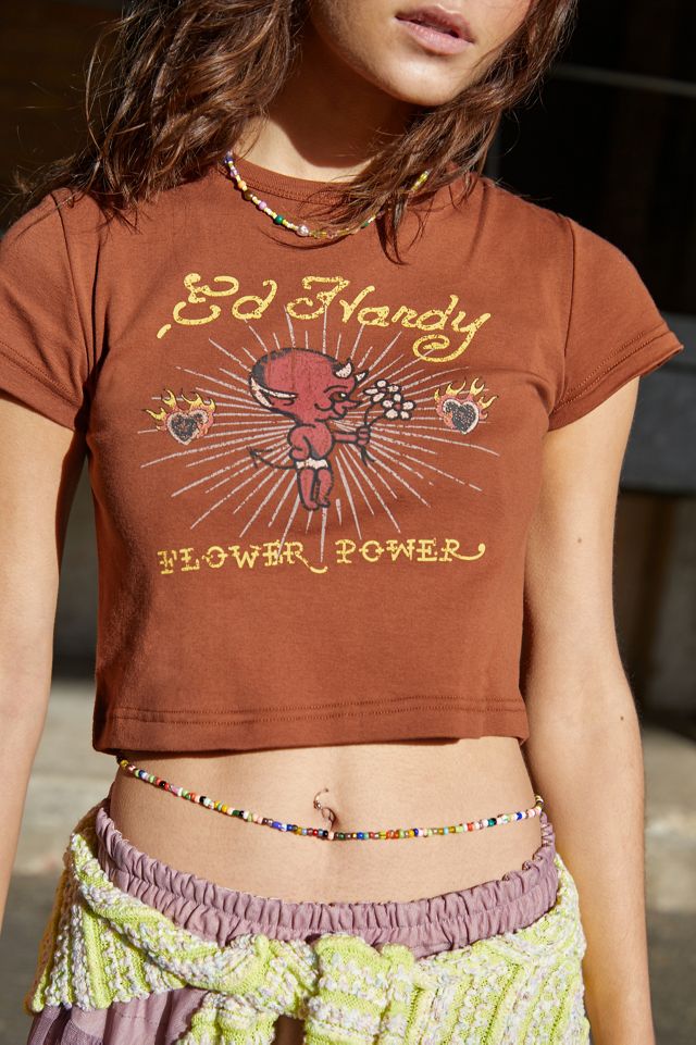 Ed Hardy UO Exclusive Devil Baby T-Shirt | Urban Outfitters UK