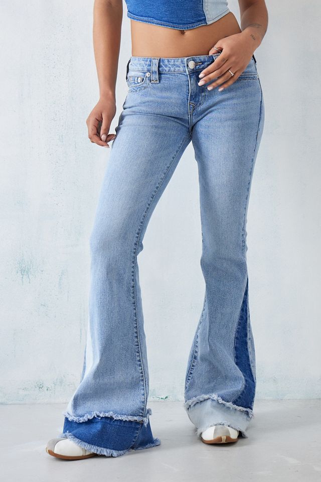 True Religion Carrie Low-Rise Flare Jeans | Urban Outfitters UK