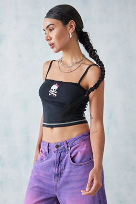 Minga London Skull Lace Cami Top | Urban Outfitters UK