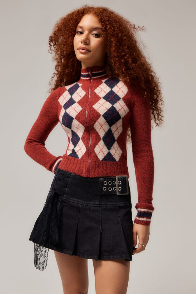 Minga Black Pleated Denim Mini Skirt | Urban Outfitters UK