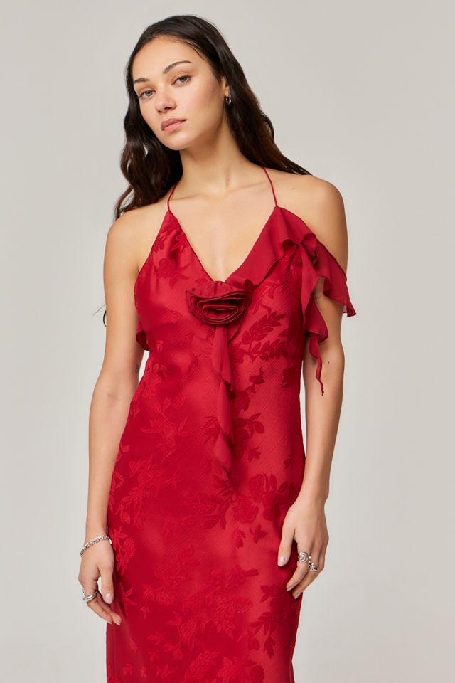 Love Triangle Aurelia Slip Midi Dress Urban Outfitters Uk