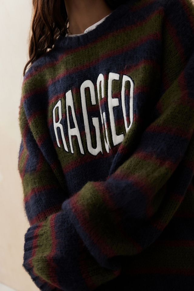 The Ragged Priest UO Exclusive Striped Logo Jumper | Urban Outfitters UK