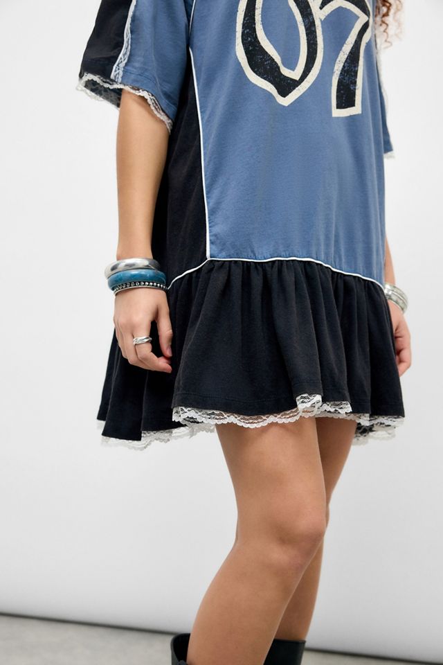 The Ragged Priest Varsity Drain T-Shirt Dress | Urban Outfitters UK
