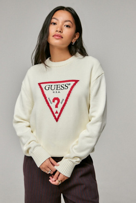 Guess Jeans Triangle Knit Jumper | Urban Outfitters UK
