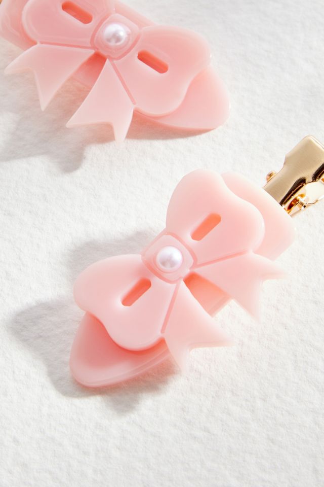 Bow Creaseless Hair Clips Set | Urban Outfitters UK
