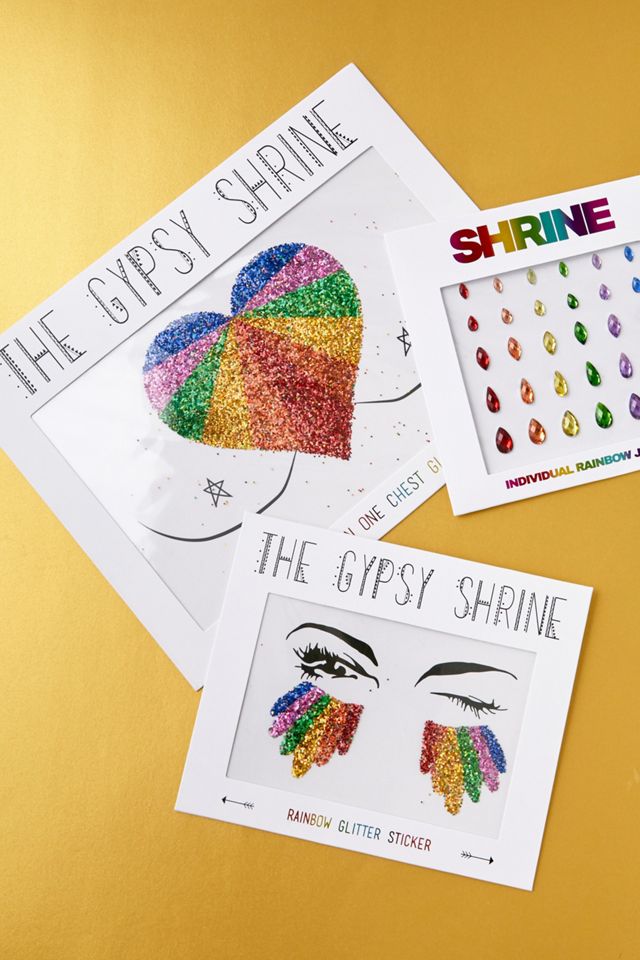 SHRINE Rainbow Glitter Stickers | Urban Outfitters UK