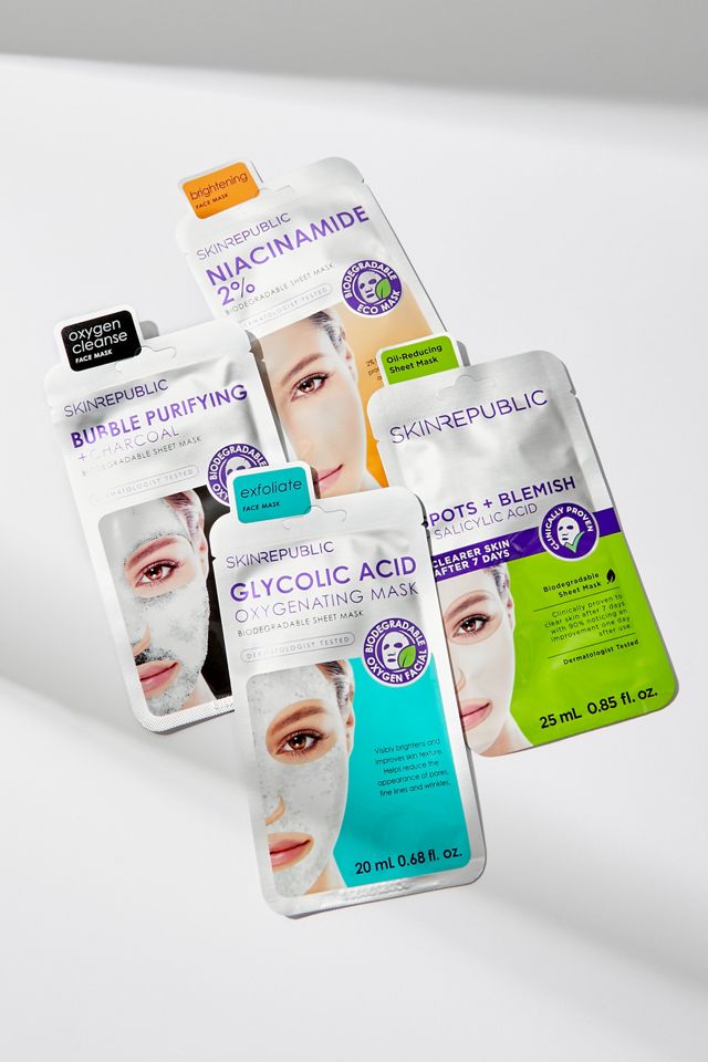 Skin Republic Bubble Purifying & Charcoal Face Sheet Mask | Urban ...
