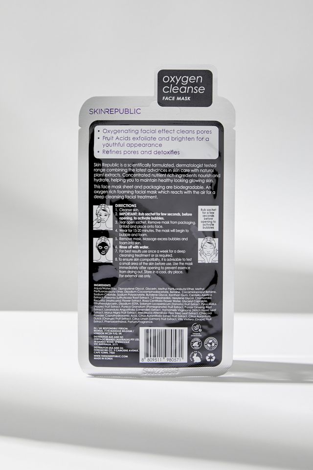 Skin Republic Bubble Purifying & Charcoal Face Sheet Mask | Urban ...