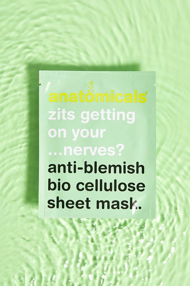 Anatomicals Anti-Blemish Bio Cellulose Sheet Mask | Urban Outfitters UK