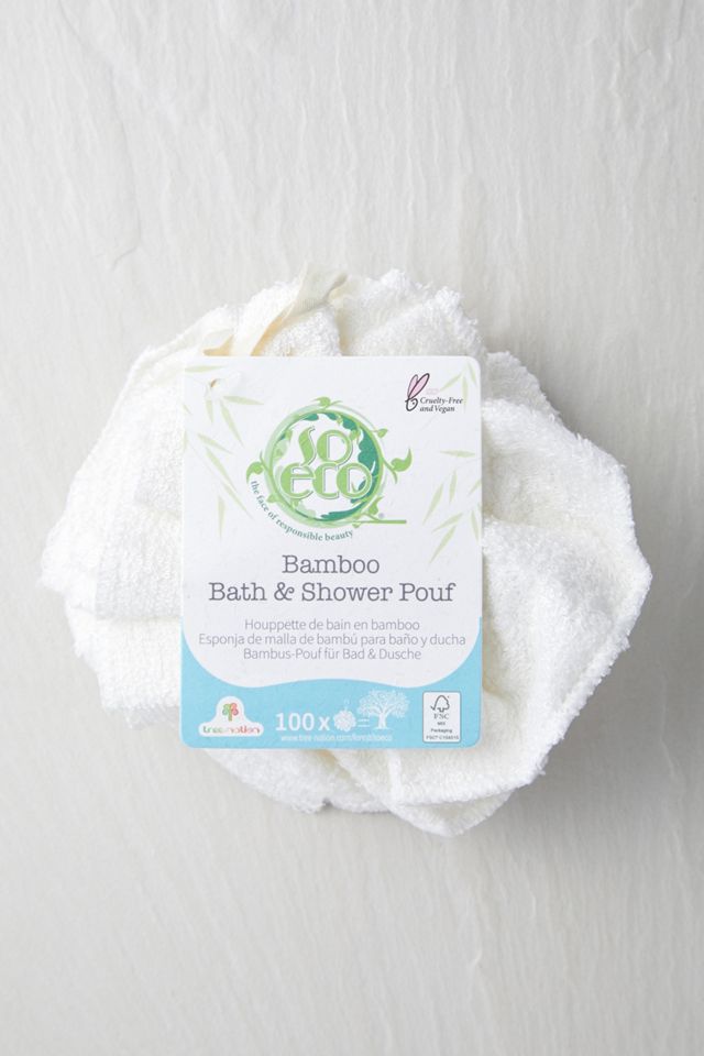 So Eco Bamboo Bath & Shower Pouf | Urban Outfitters UK
