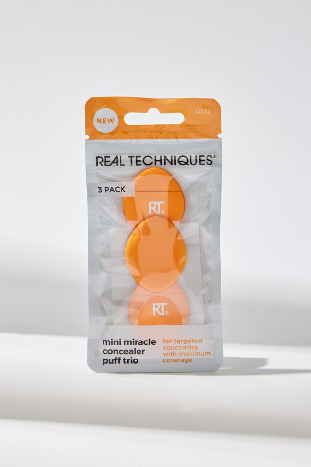 Real Techniques Mini Miracle Concealer Puff Trio | Urban Outfitters UK