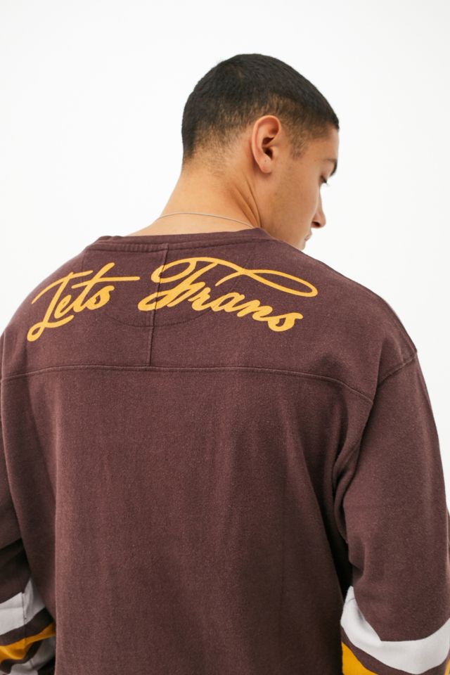 iets frans... Brown Panel Long Sleeve T-Shirt | Urban Outfitters UK