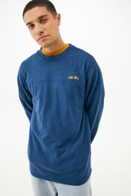 iets frans... Navy Panel Long Sleeve T-Shirt | Urban Outfitters UK