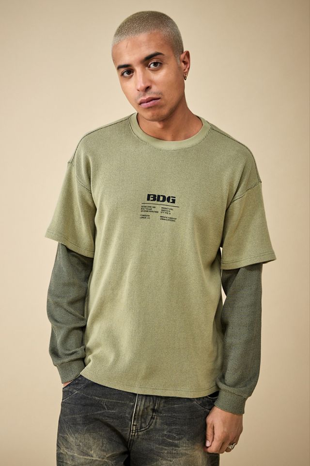 BDG Double Layered Textured T-Shirt | Urban Outfitters UK