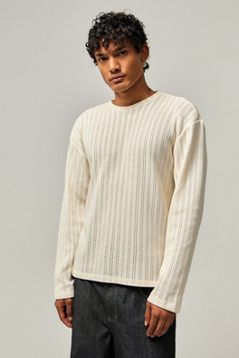 UO Pointelle Knit Top | Urban Outfitters UK